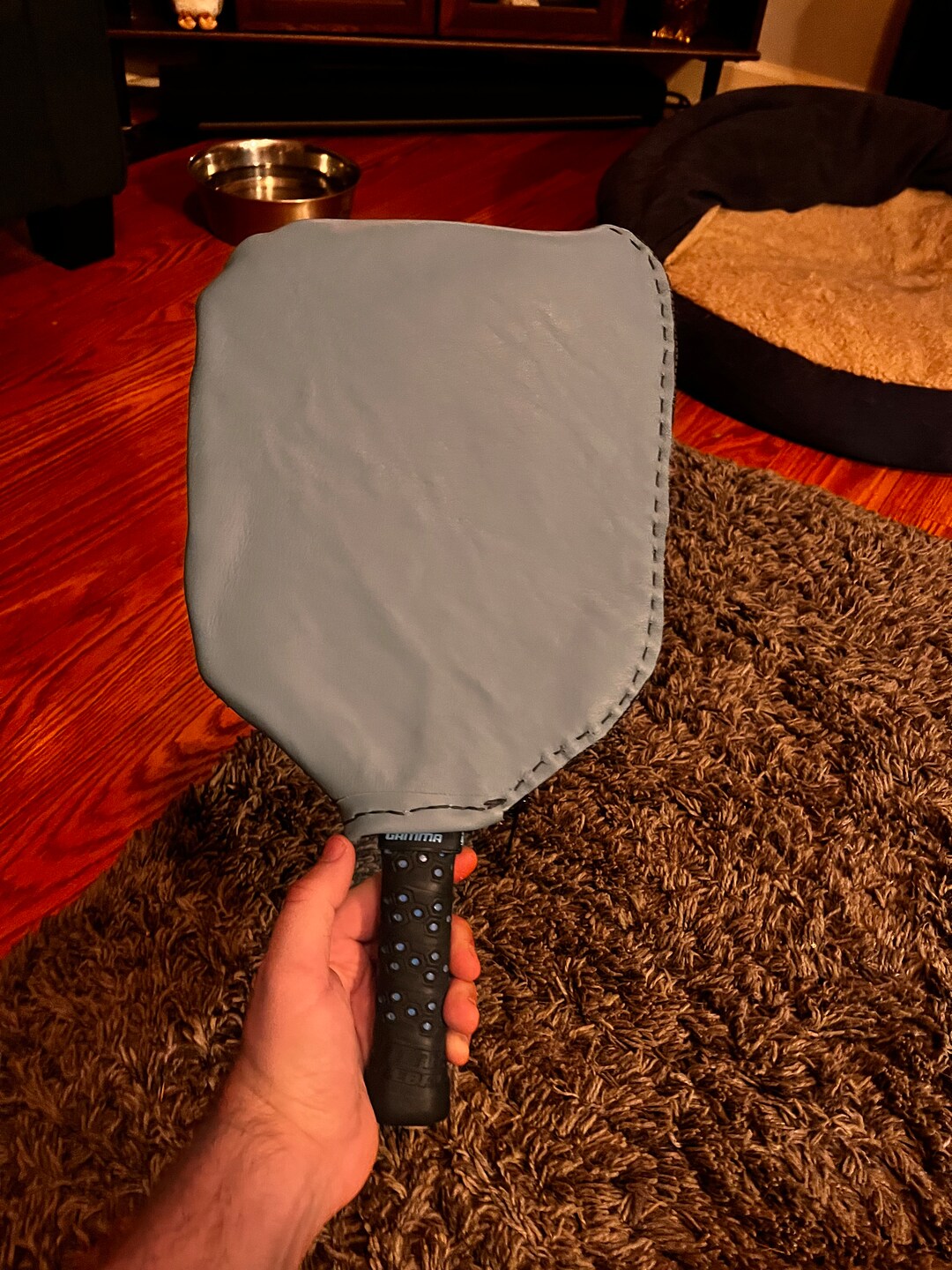 Custom Handmade Leather Pickleball Paddle Cover - Etsy