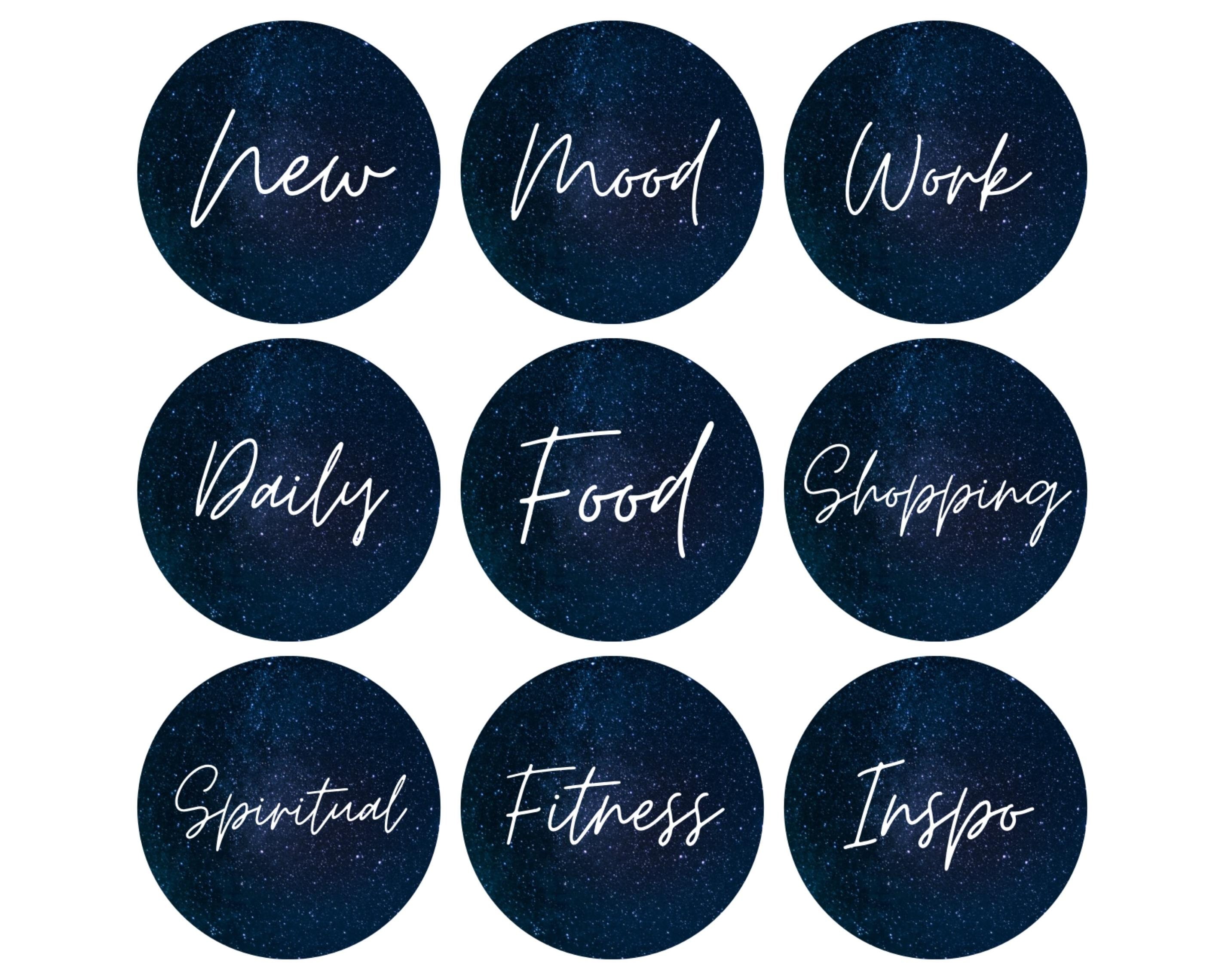 Night Sky Instagram Highlight Covers Dark Highlight Covers - Etsy