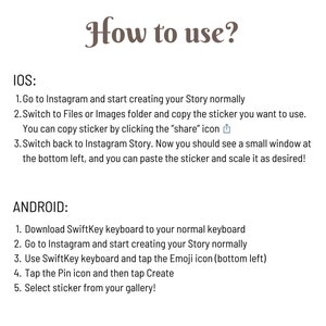 Instagram Story Stickers Bundle, Story Sticker Set, Instagram Basic ...