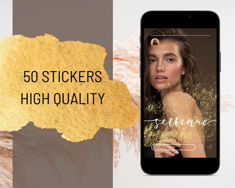 Instagram Story Stickers Story Sticker Set Brushstroke - Etsy