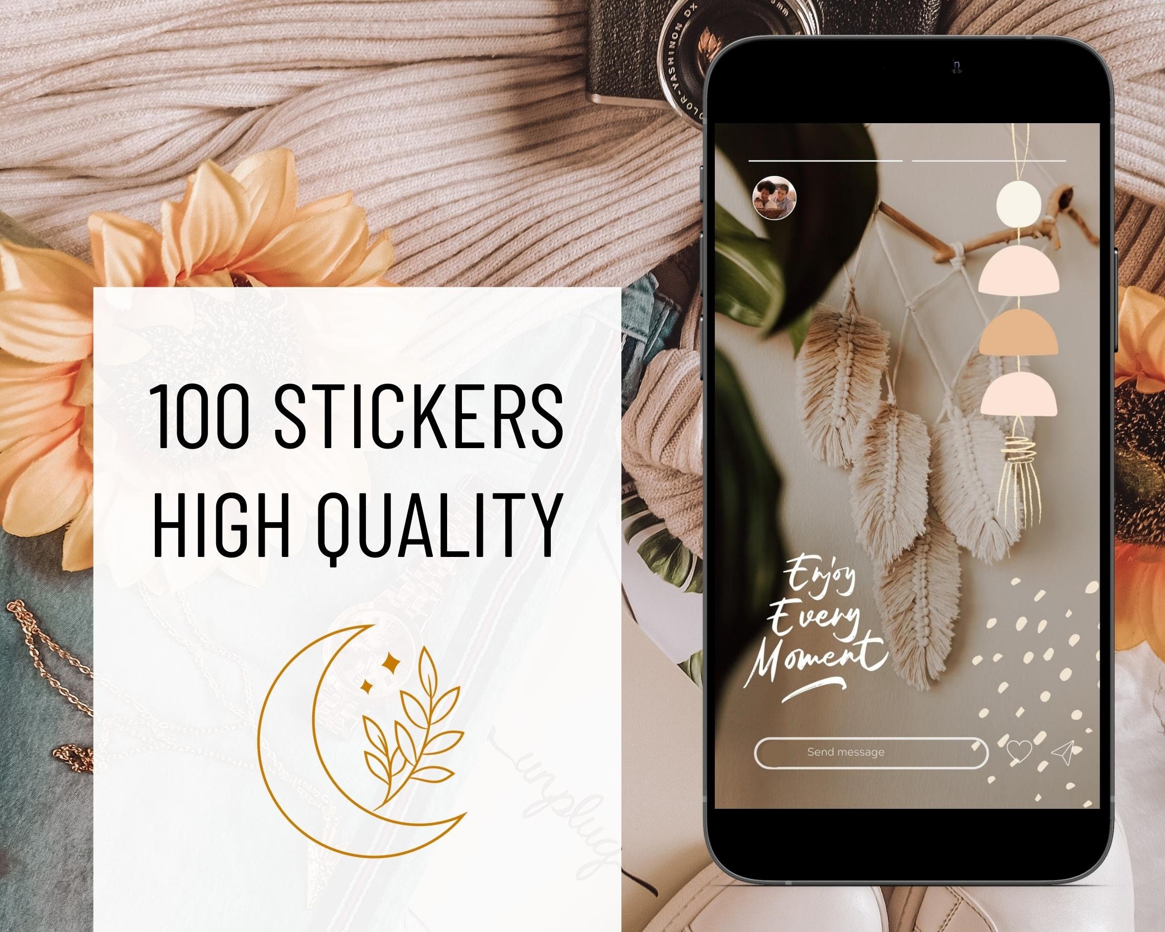 Instagram Story Stickers, Story Sticker, Cute Boho, Instagram Basic ...