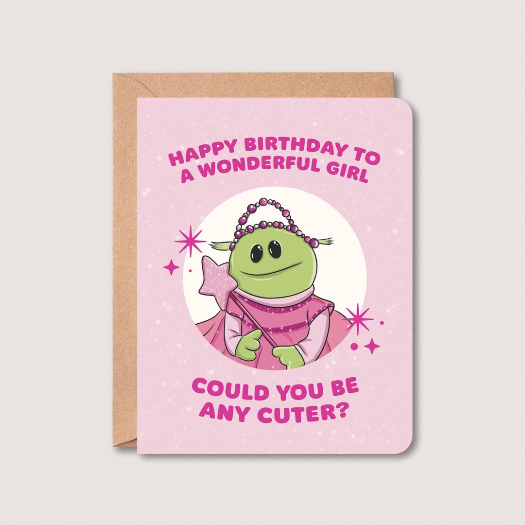 Happy Birthday Wonderful Girl Card | Nanalan Card | Birthday Card ...