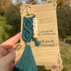 Wooden Custom Design Bridesmaid Invitation, Wooden Wedding Invitation ...