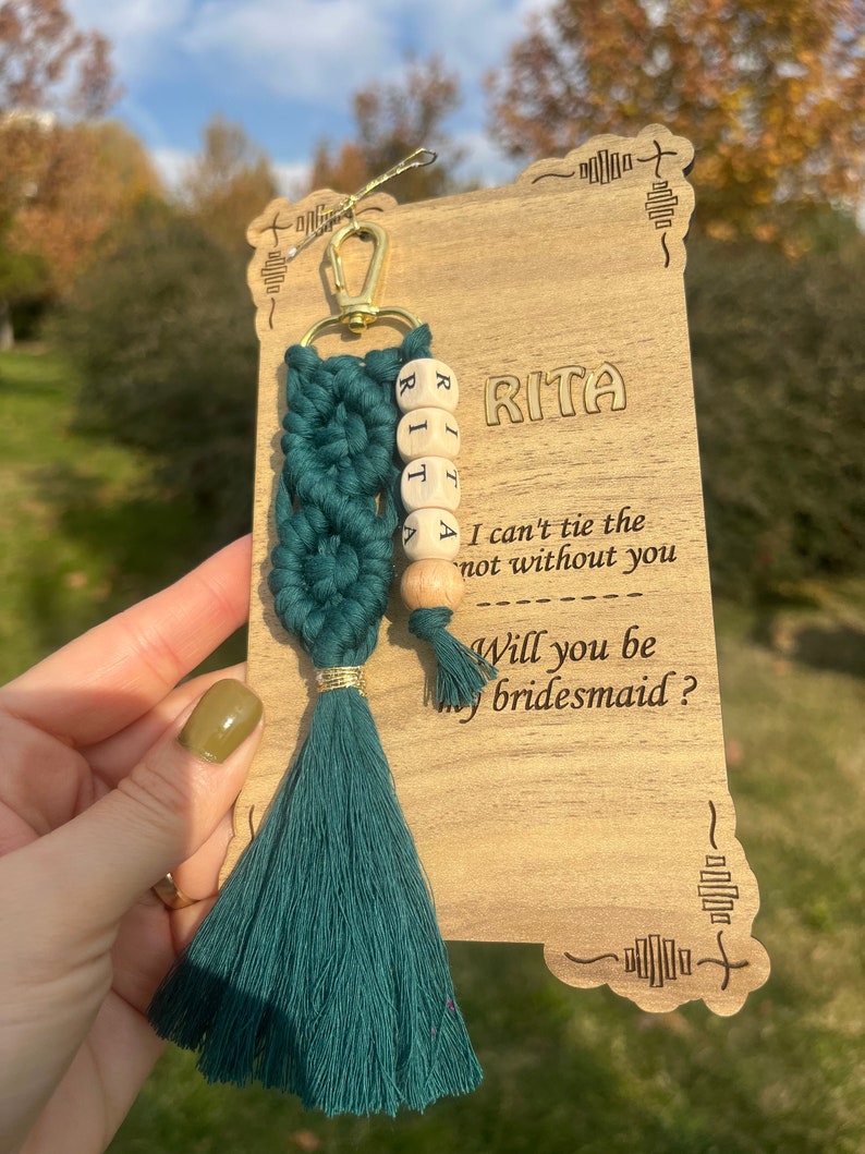 Wooden Custom Design Bridesmaid Invitation, Wooden Wedding Invitation ...
