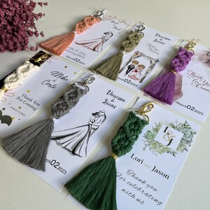 Custom Macrame Keychains: Personalized Wedding & Event Favors - Etsy