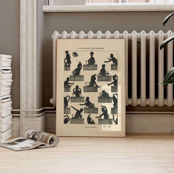 Gustav Mahler Silhouette - Etsy