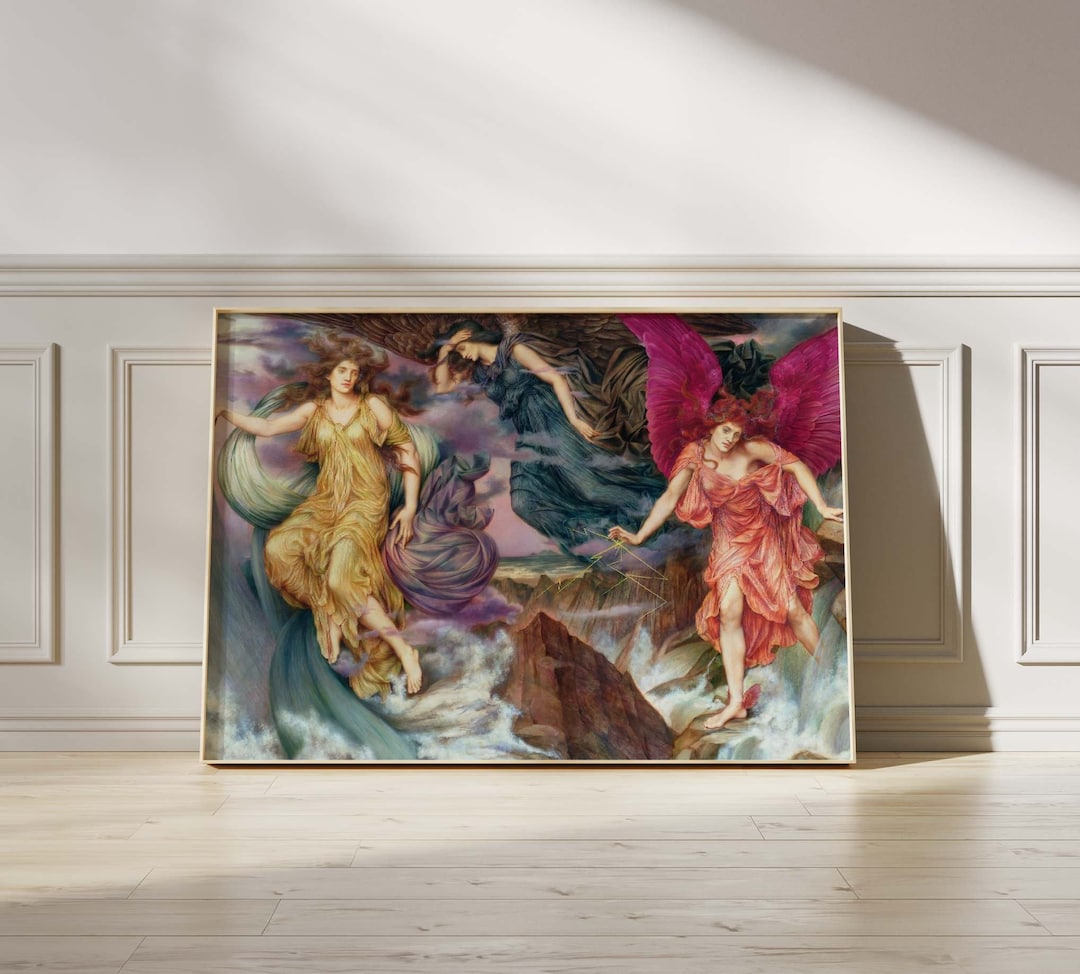 Evelyn De Morgan the Storm Spirits Mythology Painting - Etsy