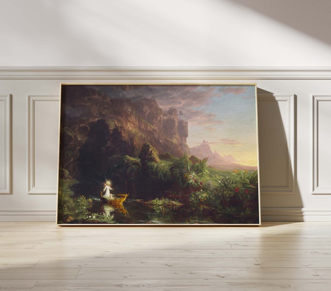 Thomas Cole the Voyage of Life: Childhood Romanticism Painting, Lifes ...