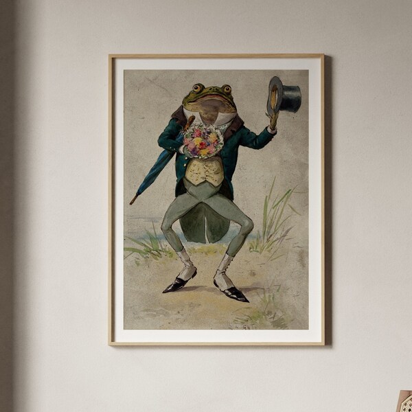 Gentleman Frog - Etsy