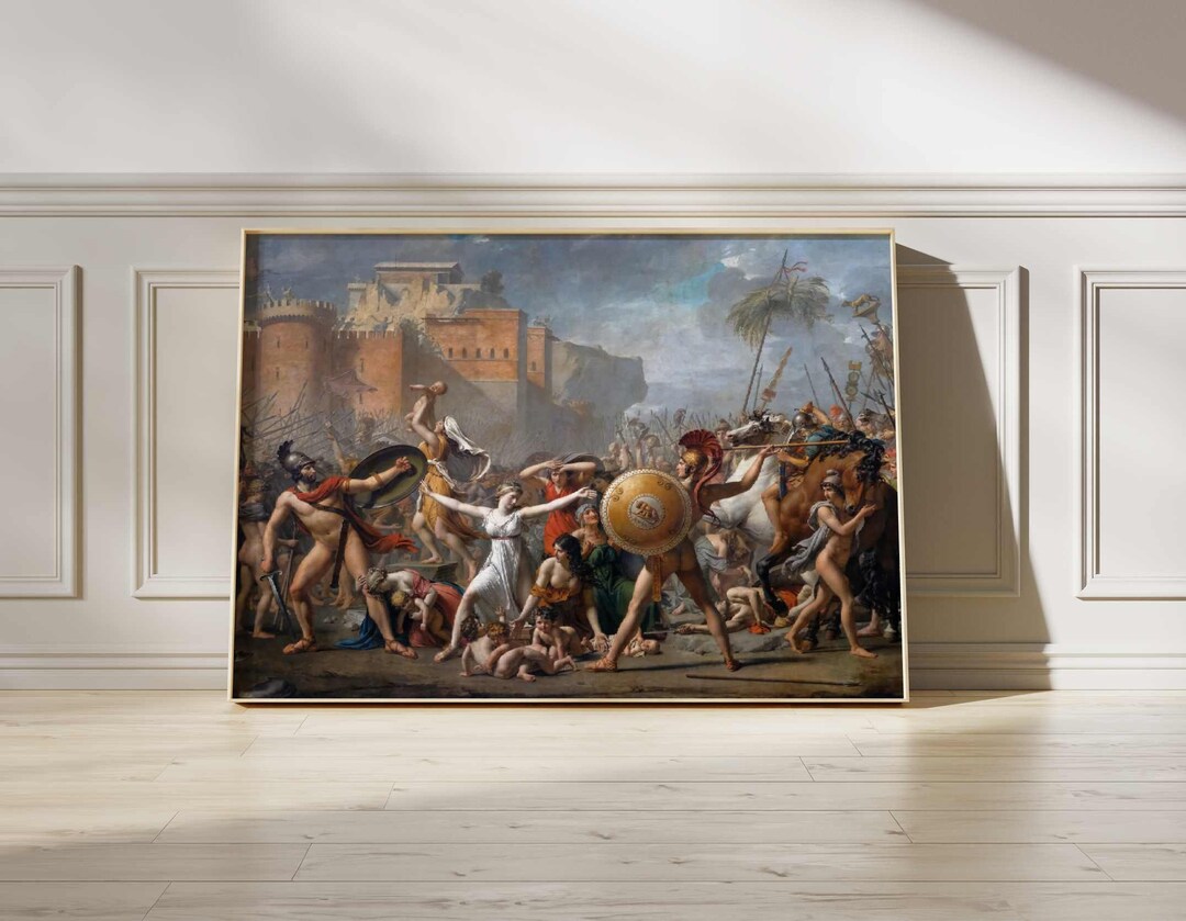 Jacques-louis David the Intervention of the Sabine Women Vintage ...