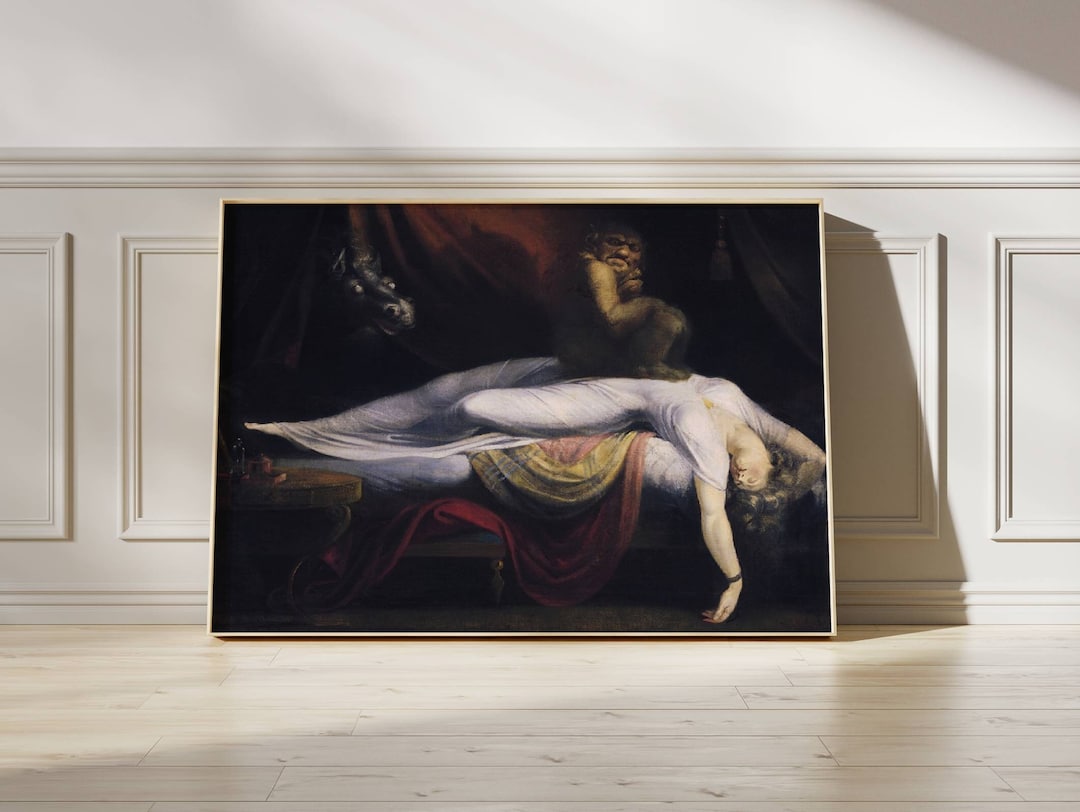 Henry Fuseli the Nightmare Reproduction Oil Painting, Vintage Gargoyle ...