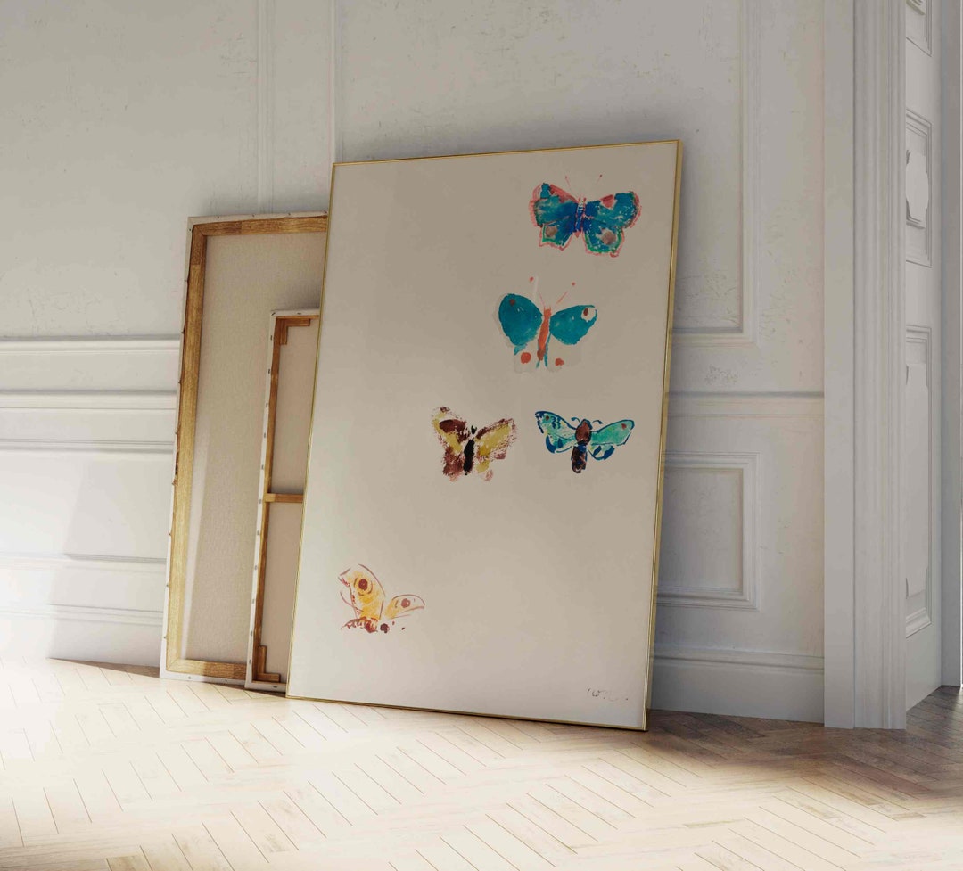 Odilon Redon Five Butterflies Antique Symbolism Painting - Etsy