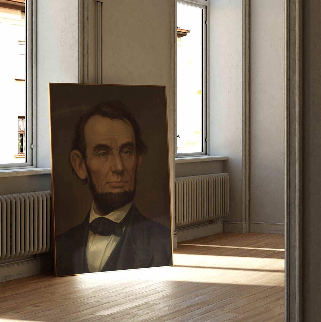 Abraham Lincoln Portrait Print Antique American Presidant - Etsy