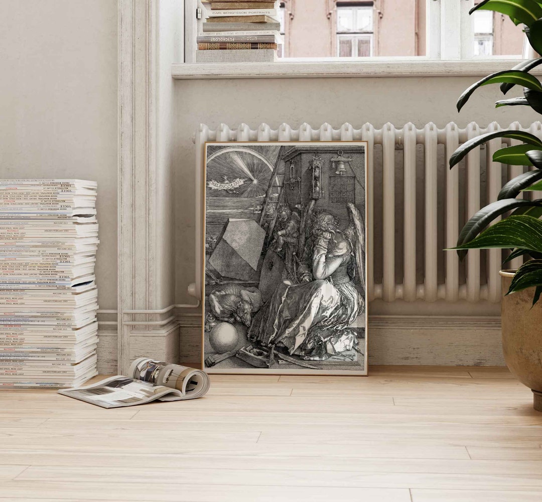 Albrecht Durer Melancholia Engraving Print Vintage Fine - Etsy