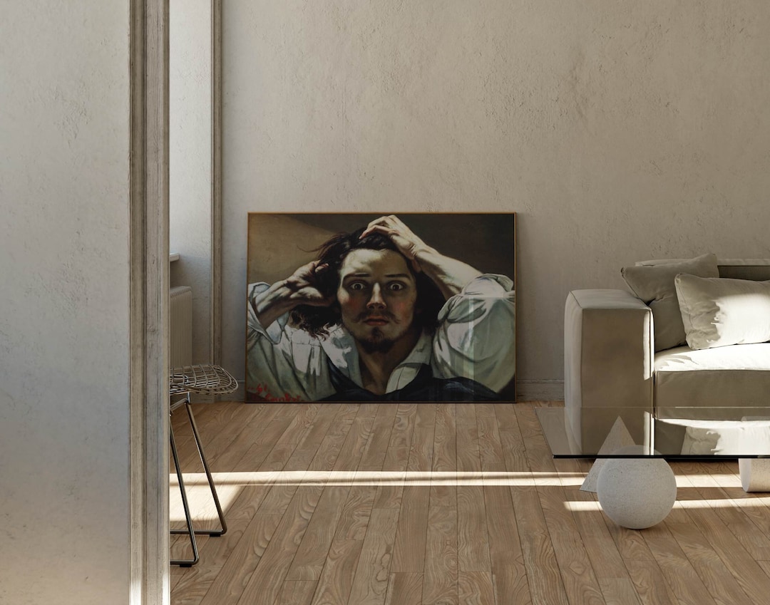 Gustave Courbet the Desperate Man Vintage Print, French Realism ...