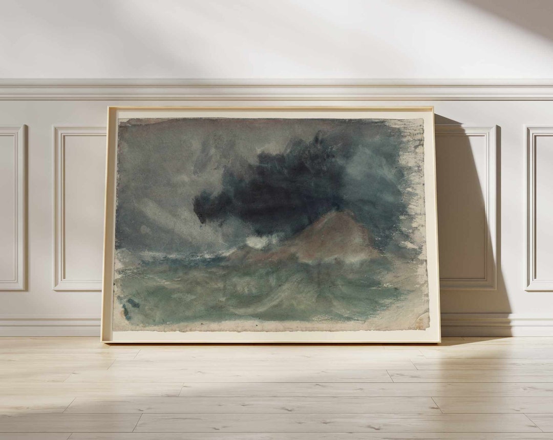 Joseph Mallord William Turner the Mewstone Devon Vintage Watercolour ...