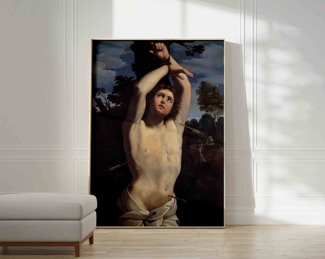 Guido Reni Saint Sebastian 17th Century Painting Vintage - Etsy Australia