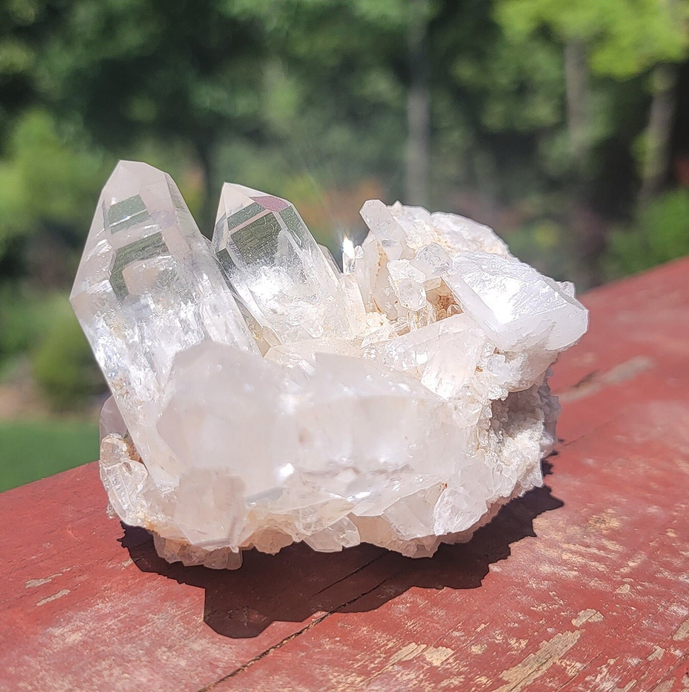 4 Clear Arkansas Quartz Epimorph After Calcite Cluster - Etsy