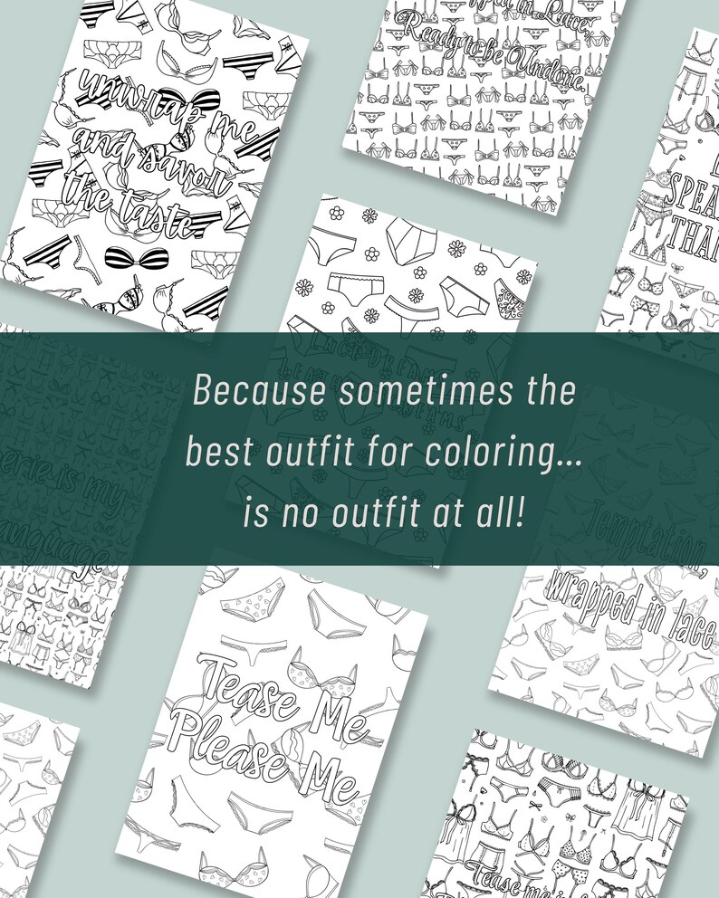 Adult Coloring Book NSFW | Leather & Lace Aesthetic | Kinky Quote ...