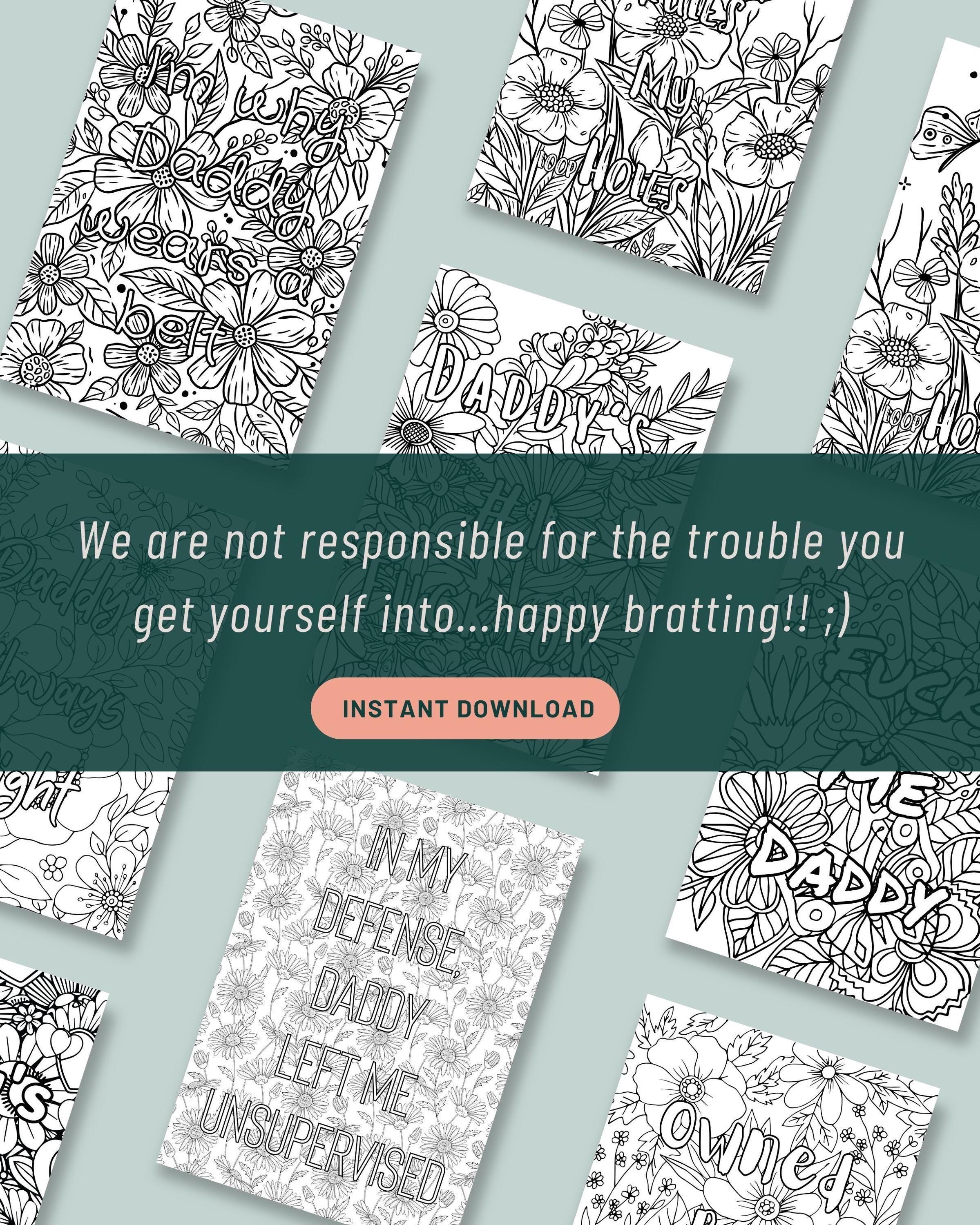 10 Ddlg Coloring Pages, Adult/bdsm/kink/bratty/sub/dom/brat/little (#1 ...