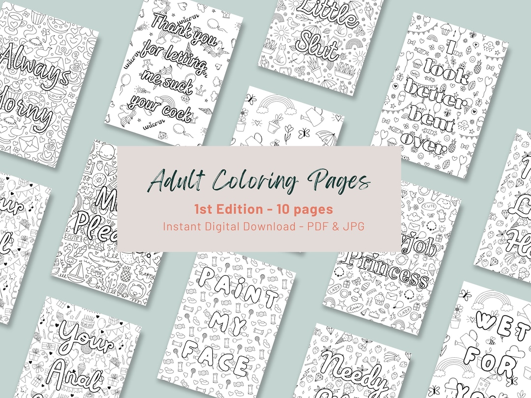 18+ Adult X-rated Coloring Pages; NSFW Adult/bdsm/ddlg/kink/submissive ...