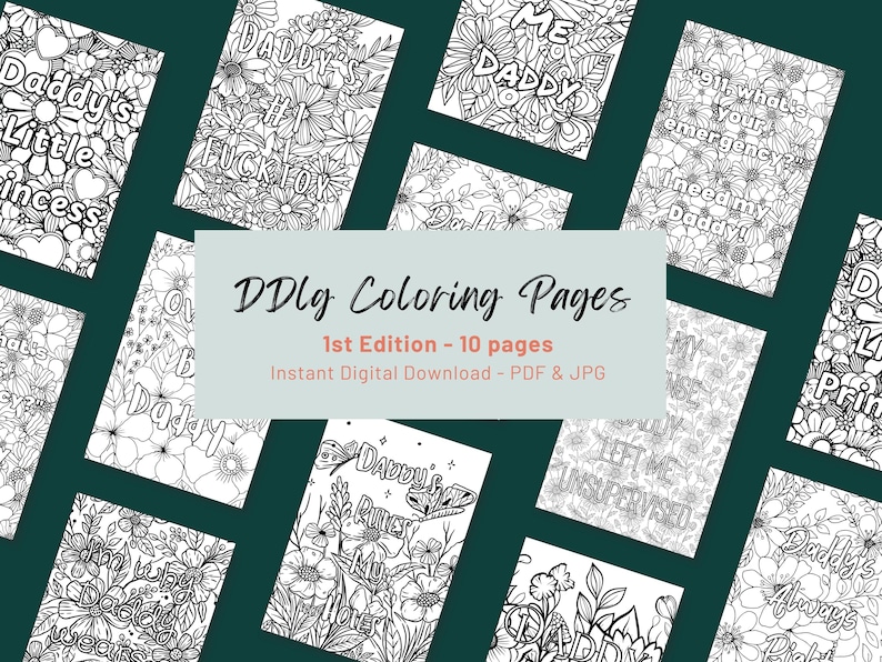 10 Ddlg Coloring Pages, Adult/bdsm/kink/bratty/sub/dom/brat/little (#1 ...