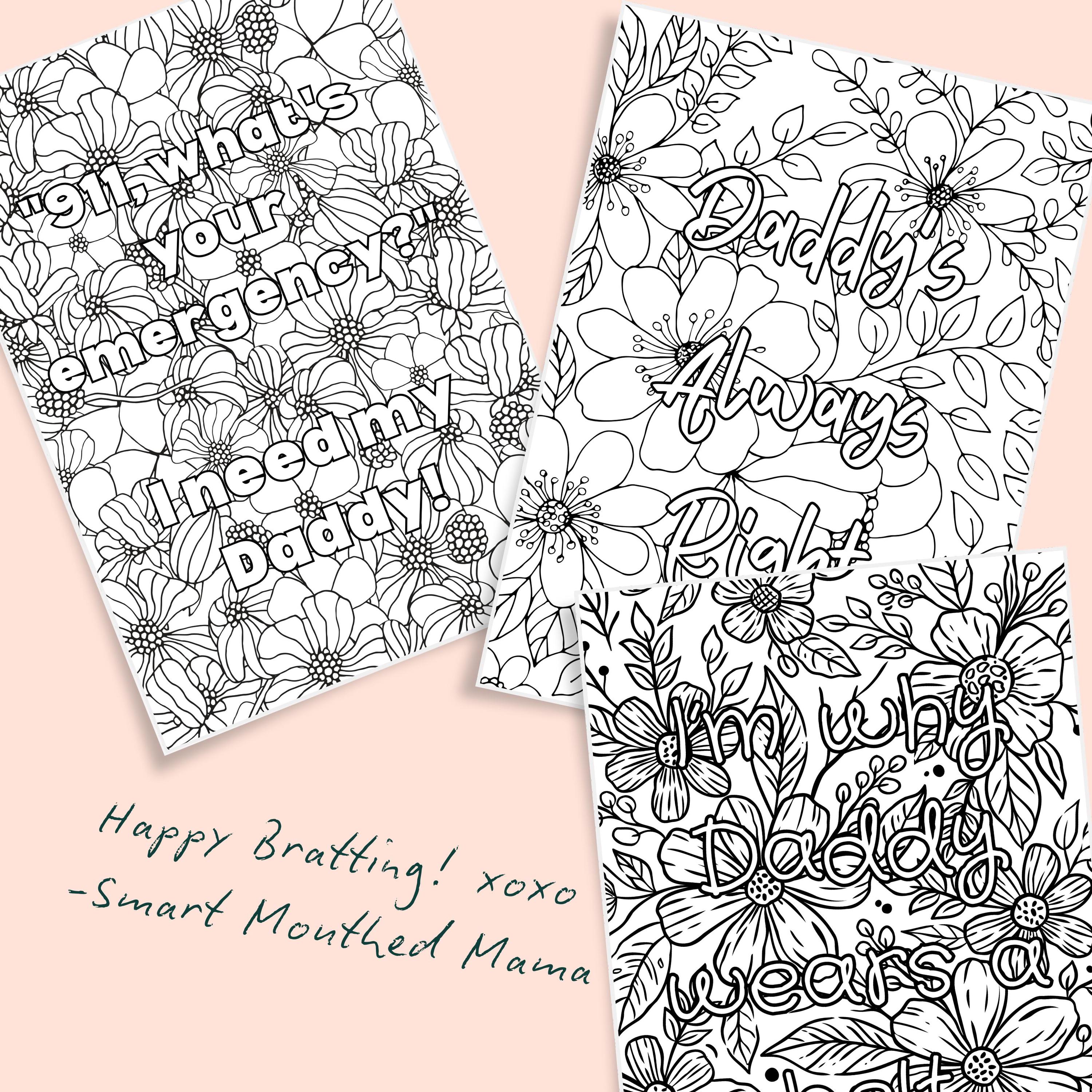 10 Ddlg Coloring Pages, Adult/bdsm/kink/bratty/sub/dom/brat/little (#1 ...