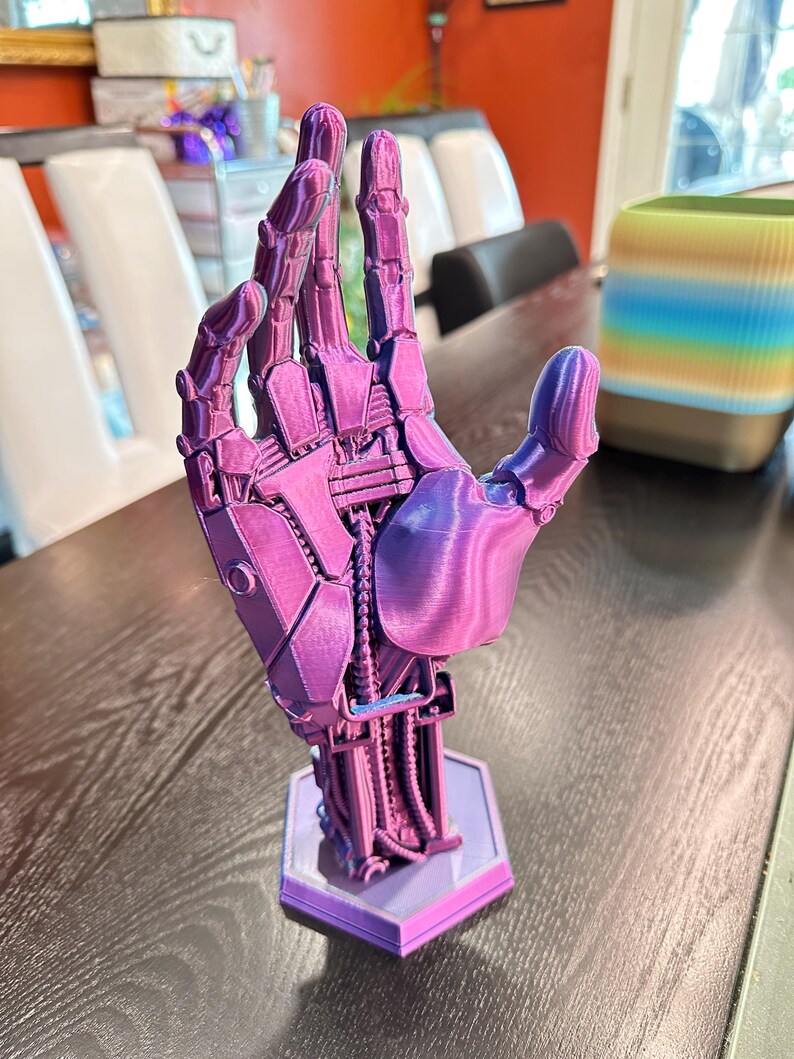 Futuristic 3D Printed Robot Hand Controller Stand - Ergonomic Gaming ...