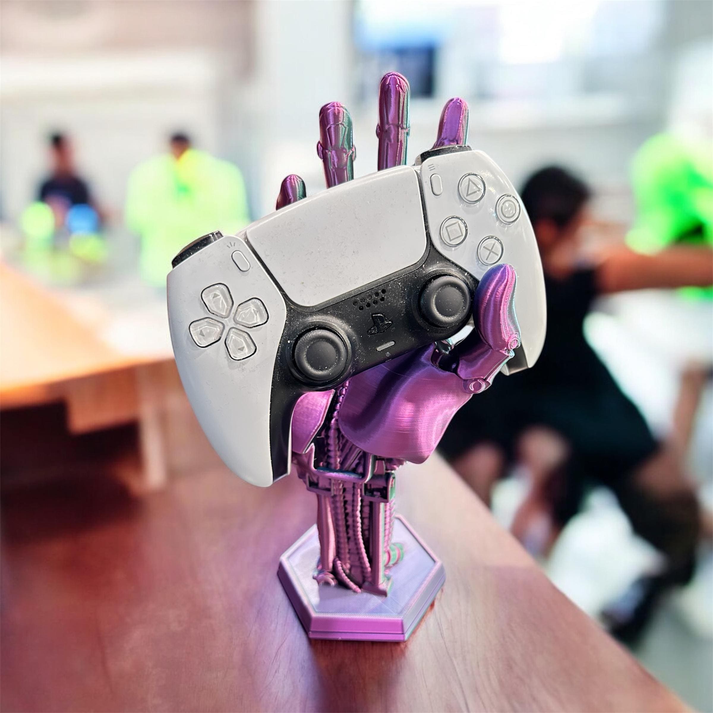 Futuristic 3D Printed Robot Hand Controller Stand - Ergonomic Gaming ...