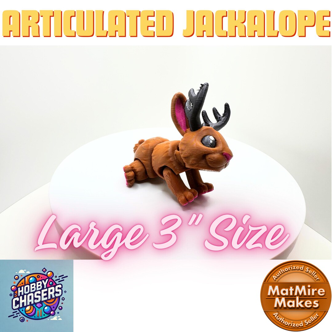 3D Printed Mini Jackalopes Articulated Toy - Etsy