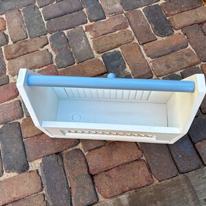 White Farmhouse Wooden Shutter Tote Box - Etsy
