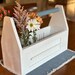 White Farmhouse Wooden Shutter Tote Box - Etsy