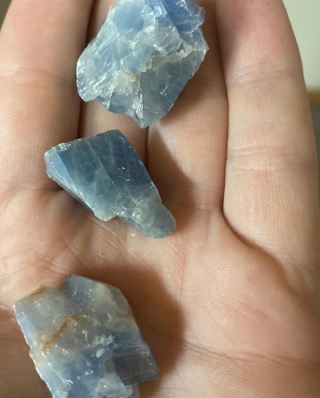 Blue Calcite Raw Crystal Quantity #1 Crystal Den Wy, Wyoming, Gillette ...