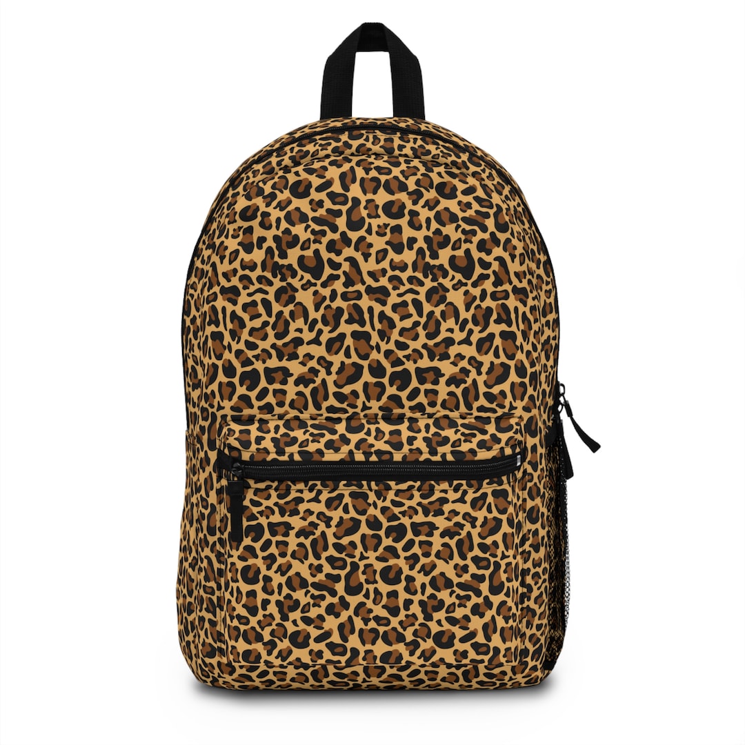 Leopard Print Backpack, Leopard Backpack, Leopard Print School Backpack ...