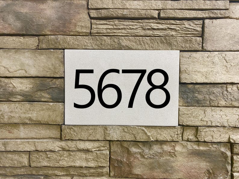 Versetta Address, up to 4 Numbers, NO BORDER - for Versetta Stone ...