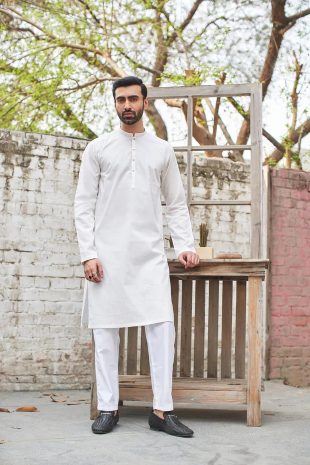 Men Kurta Pajama, Eid Collection, Classy Off-white, Designer Suit ...