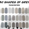 Procreate Color Palette / Grey Color Palette / Digital Art / Color ...