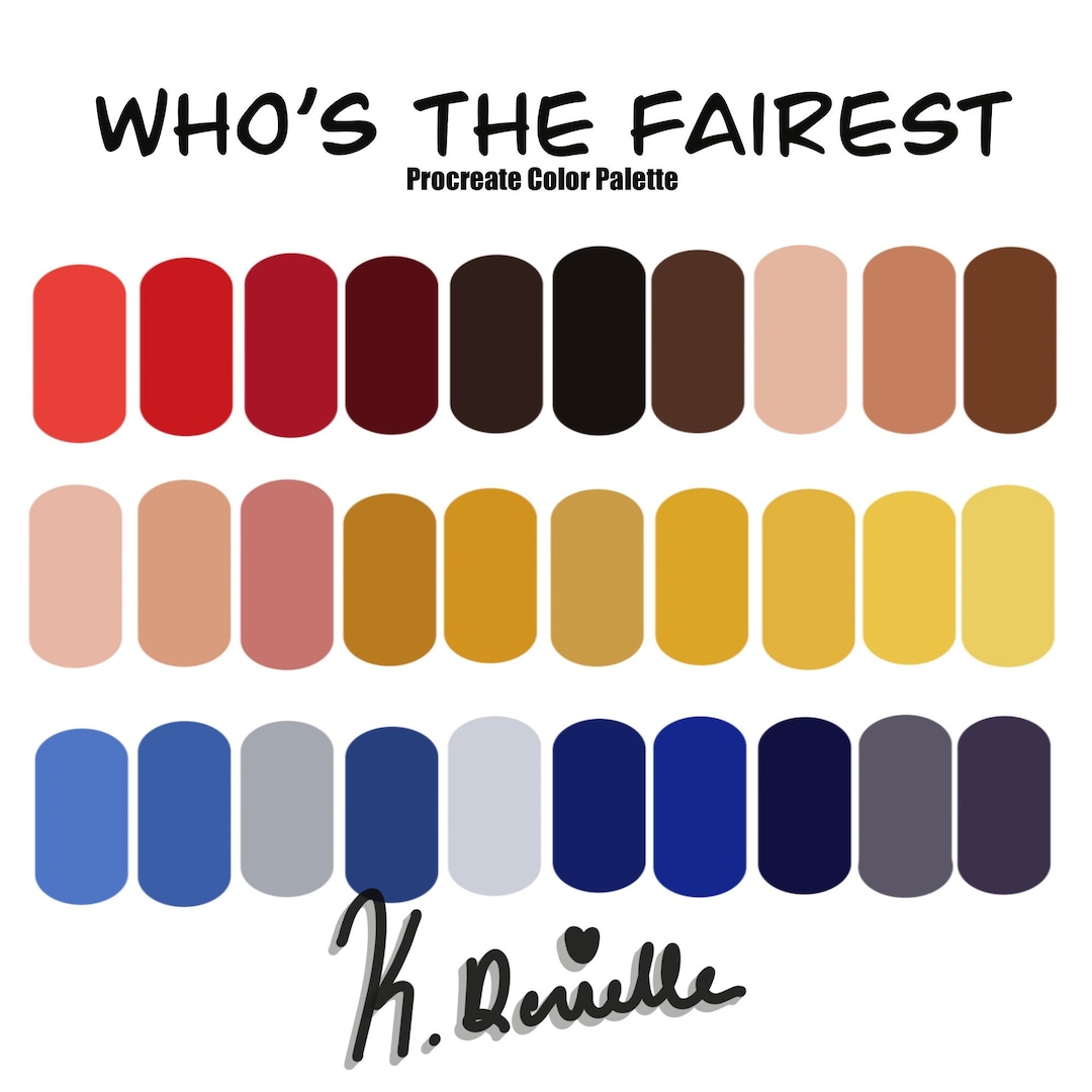 Procreate Color Palette, Color Swatches, Digital Download - Etsy