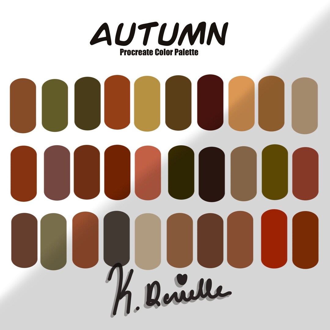 Procreate Color Palette, Autumn Vibe, Autumn, Color Swatches, Halloween ...