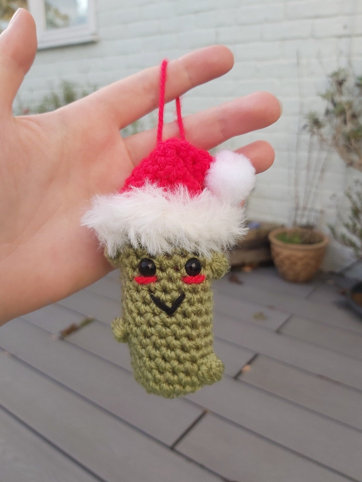 Crochet Cute Christmas Pickle | Handmade Tree Ornaments - Etsy