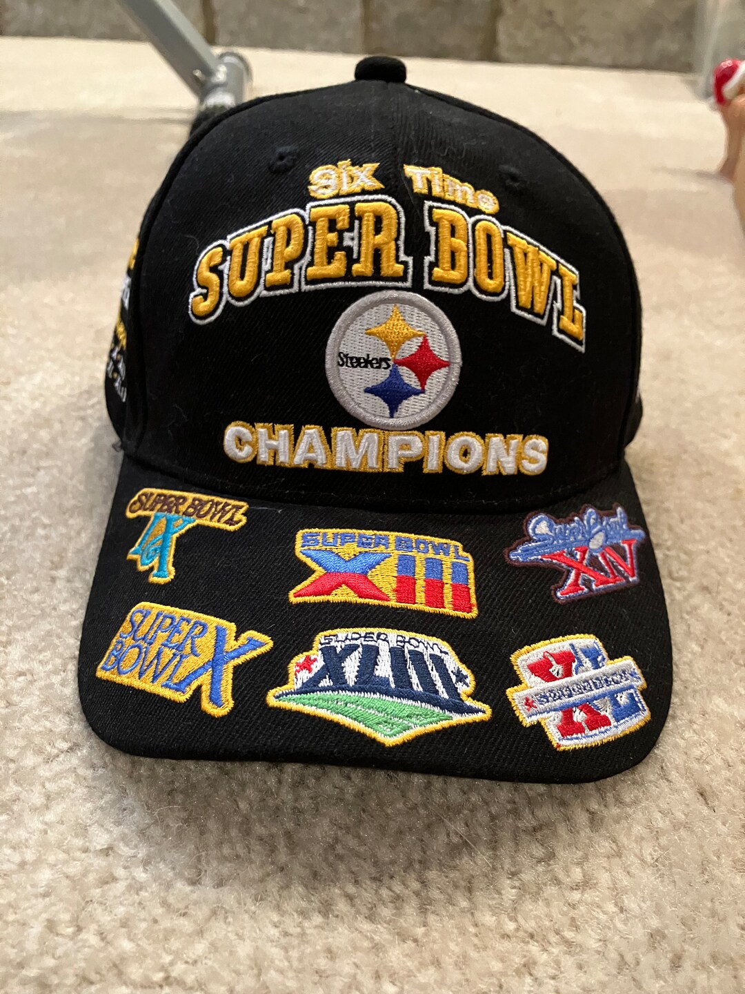 Pittsburgh Steelers Six Time Super Bowl Champions Cap - Etsy