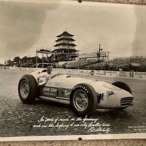 John Zink Race Car Driver 1956 Framed Picture - Etsy