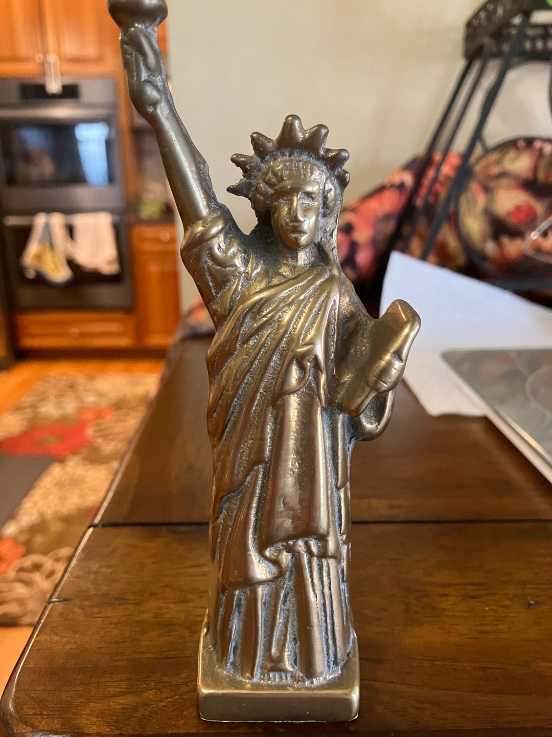 Brass Statue of Liberty Figurine - Etsy