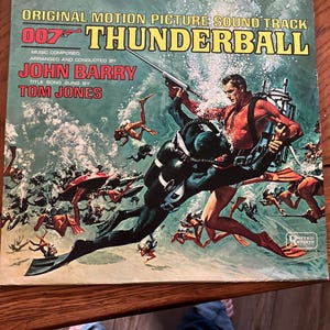 Thunderball James Bond Sean Connery Framed Soundtrack Record - Etsy