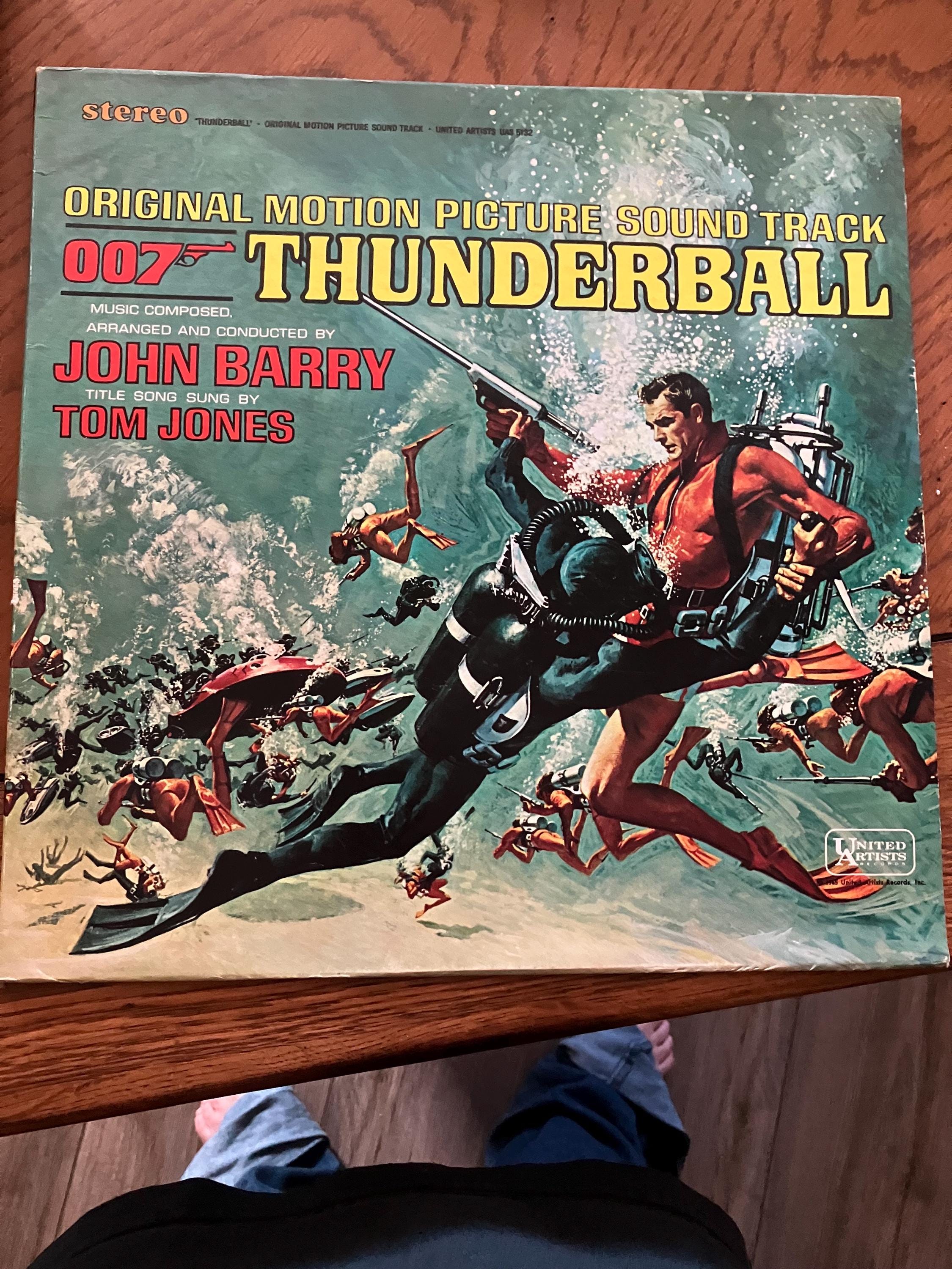 Thunderball James Bond Sean Connery Framed Soundtrack Record - Etsy