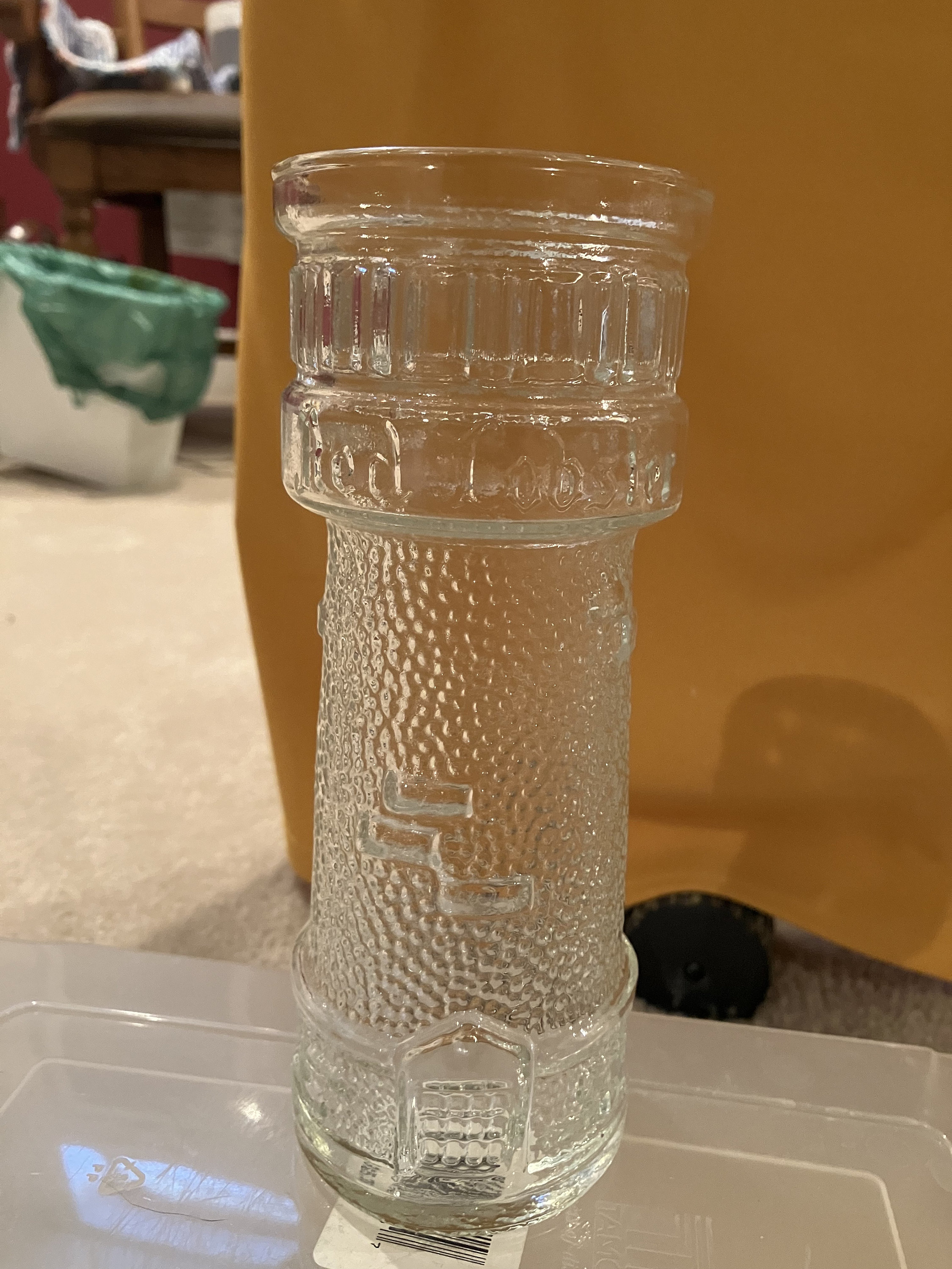 1970's Era Red Lobster Lighthouse Shaped Drinking Glass - Etsy