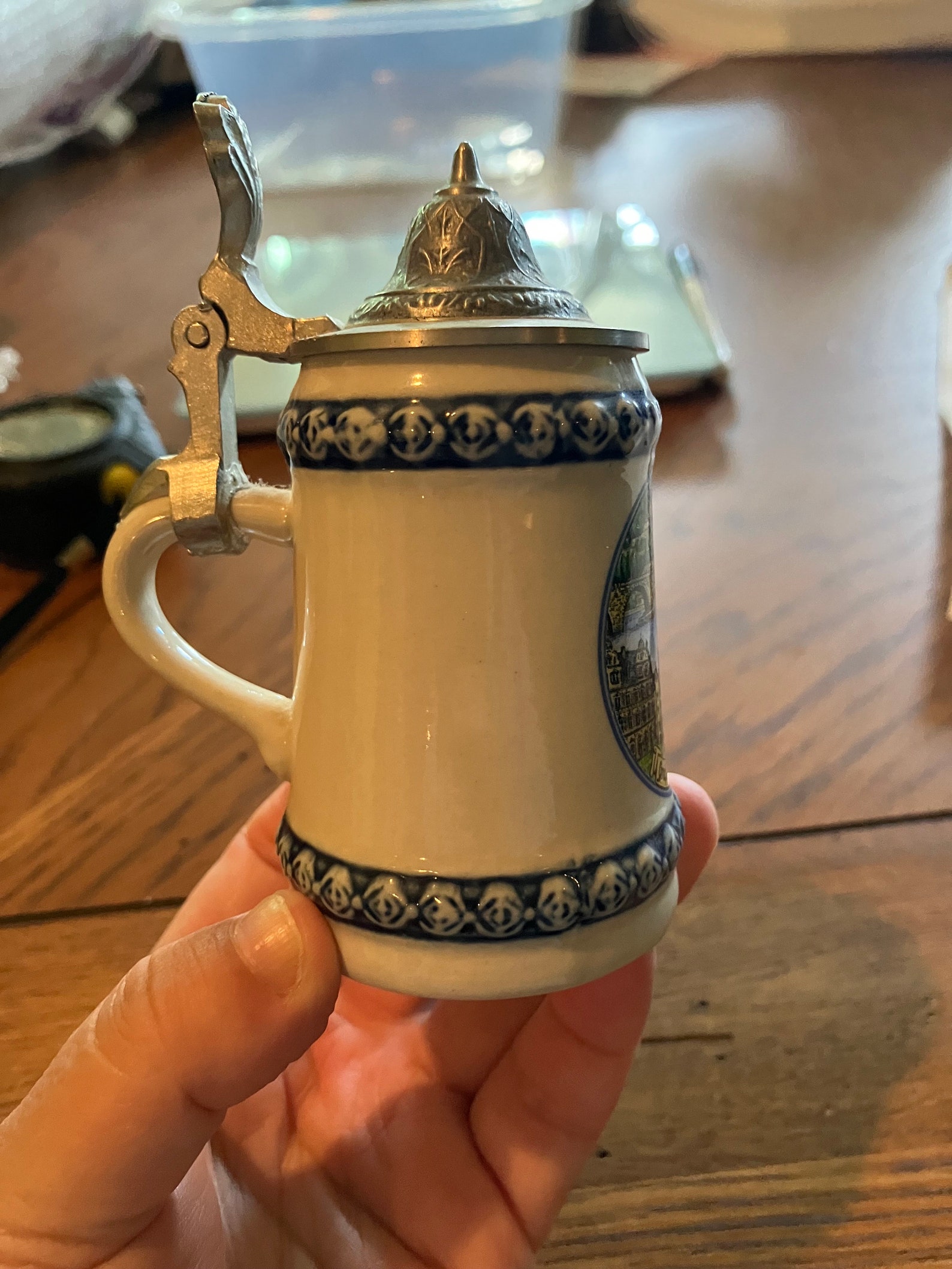 Mini Lidded Beer Stein Shot Glass Heidelberg - Etsy