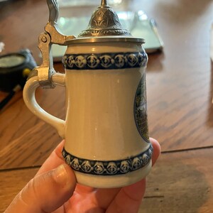 Mini Lidded Beer Stein Shot Glass Heidelberg - Etsy
