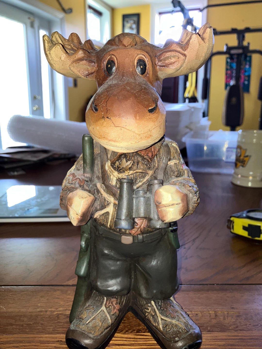 Mossy Oak Brand Wooden Moose Bobblehead - Etsy