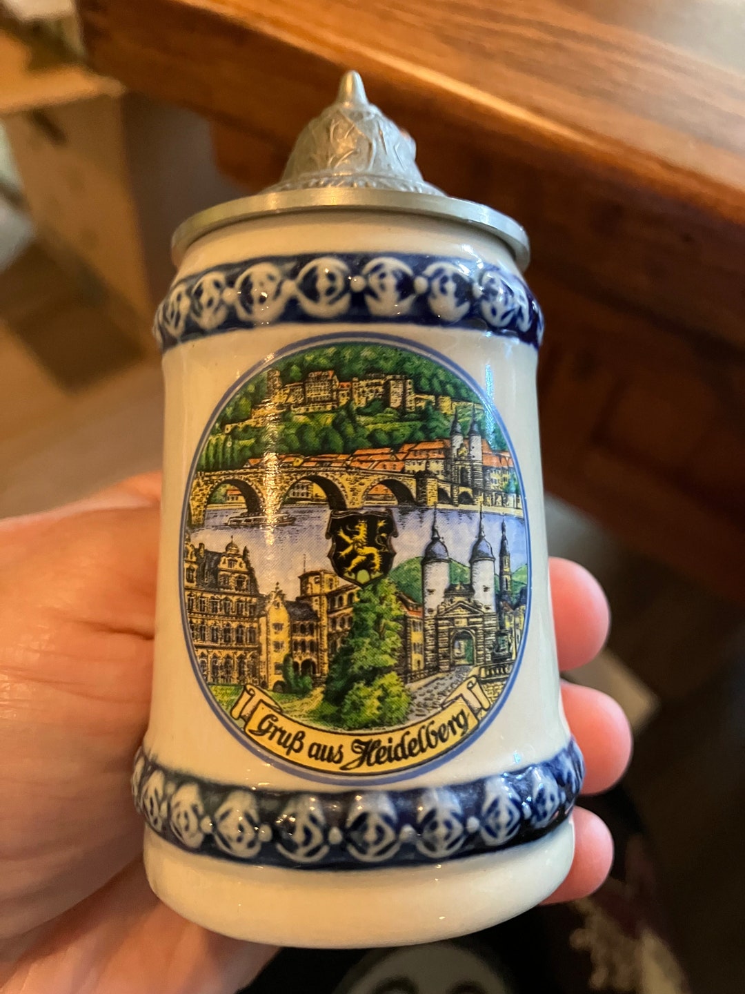 Mini Lidded Beer Stein Shot Glass Heidelberg - Etsy